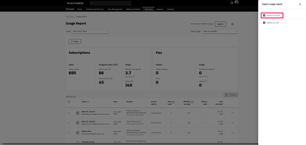 How to get the usage report from Autodesk - MicroCAD Training and ...